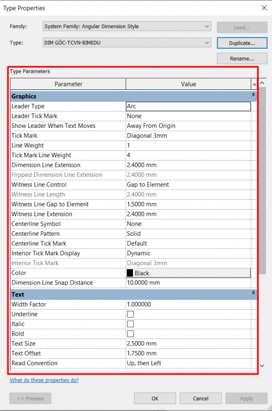 Thiết lập Dim theo TCVN trong Revit - Bim House Education