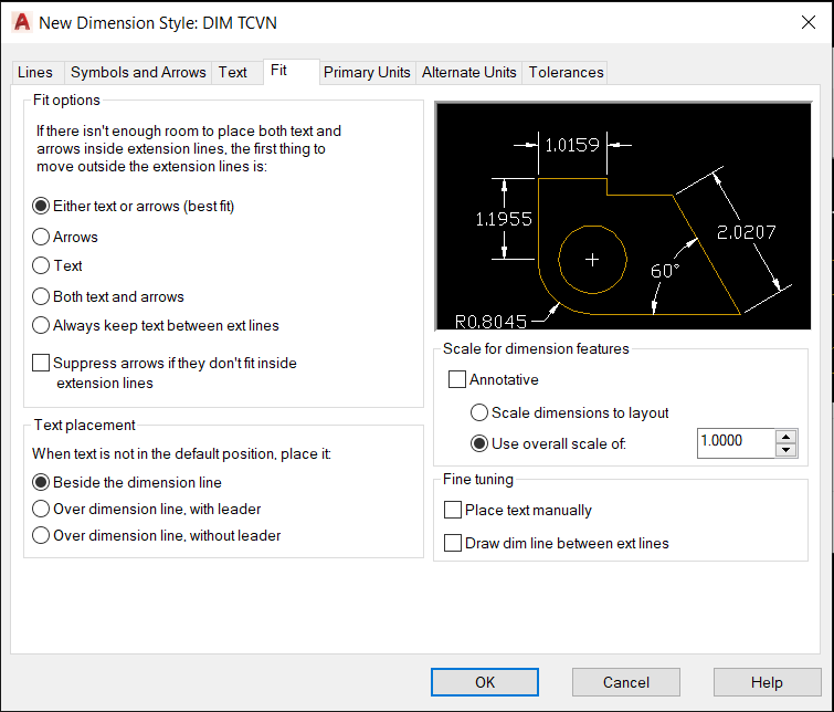 Thiết lập dim style cho bản vẽ theo TCVN - Bim House Education