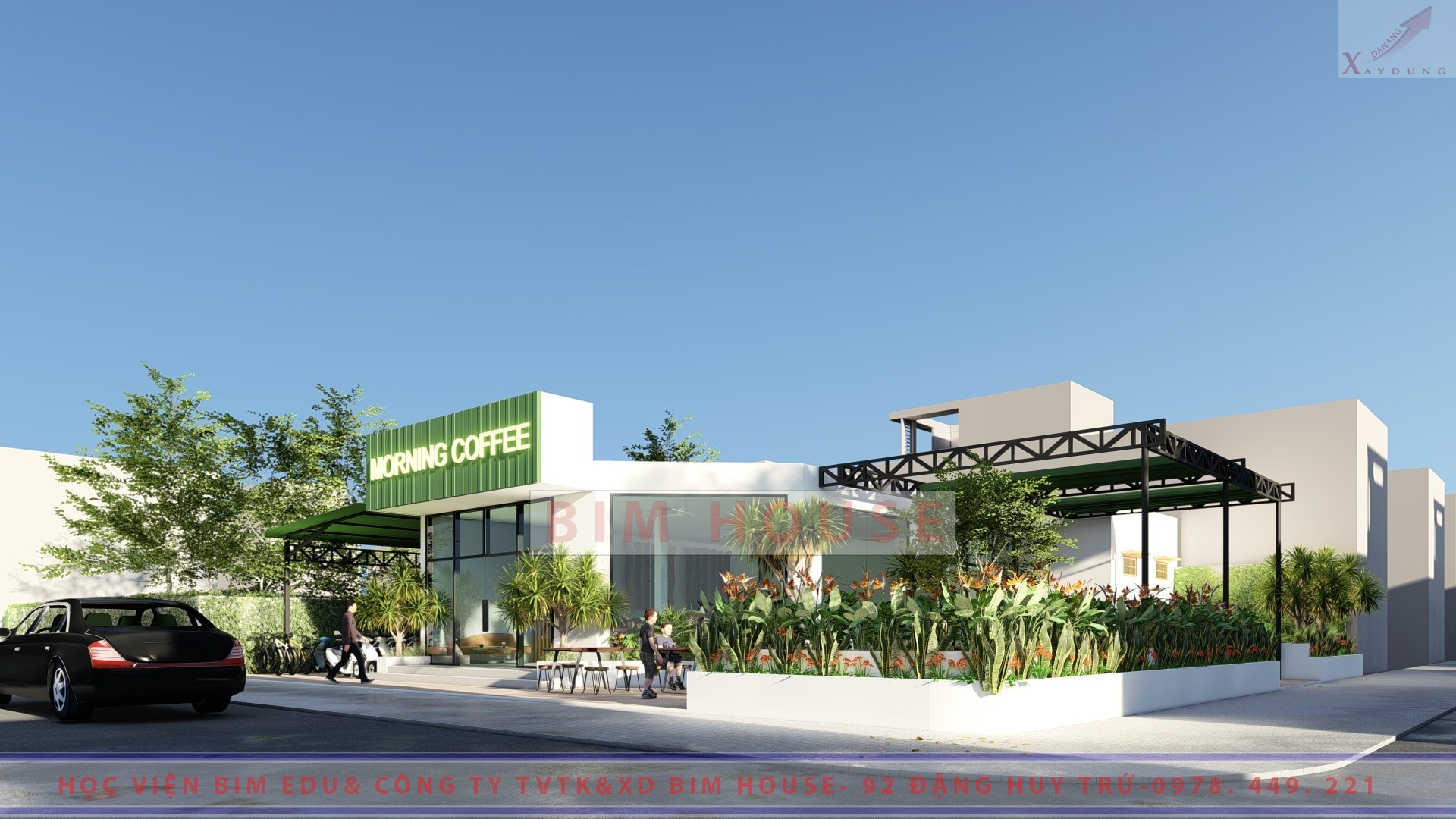 Thiết kế quán cafe đẹp mới nhất 2022 - Bim House Education