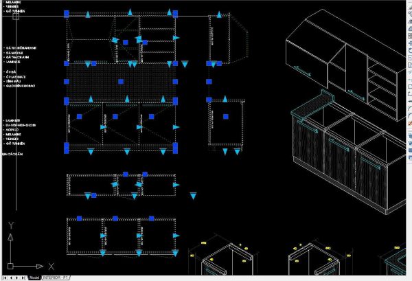 Thư viên tủ bếp autocad mới nhất 2023 - Bim House Education