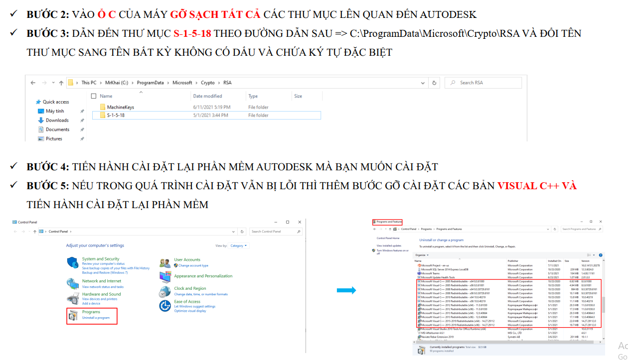 Sửa lỗi Revit installation incomplete some products failed to install ... Sửa lỗi Revit installation incomplete some products failed to install ...